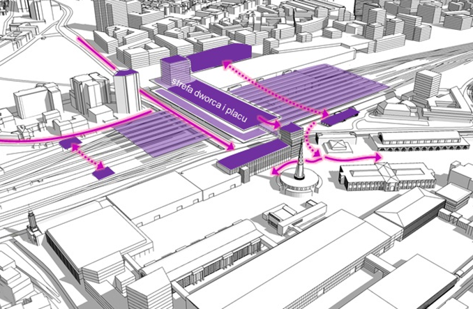Poznań ma plan zmian okolic dworca PKP (schematy) - Transport Publiczny